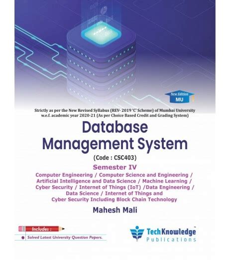 Database Management System Second Year Sem Iv Computer Engg Tech