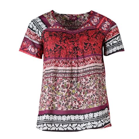 Mixed Floral Print Cotton Top The Hippy Clothing Co