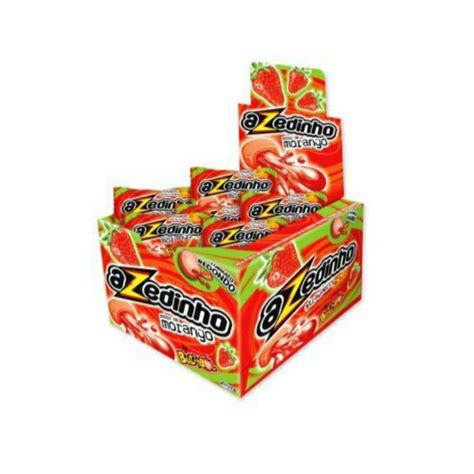 Chiclete Azedinho Morango 180g Riclan 40un Shopee Brasil