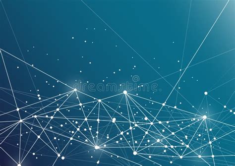 Dots And Lines Connected Together Abstract Background Stock Vector Illustration Of Modern