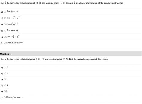 solved let ū be the vector with initial point 2 3 and