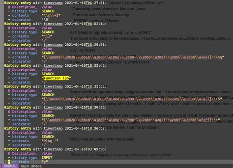 Some Weird Strings Keeps Being Written Into Mainshada File · Issue 14378 · Neovimneovim · Github