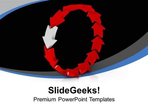 Unidirectional Arrows Represent Cycle Powerpoint Templates Ppt Backgrounds For Slides 0313