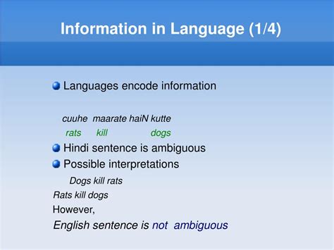 Ppt Introduction To Computational Linguistics Powerpoint Presentation Id 3390790
