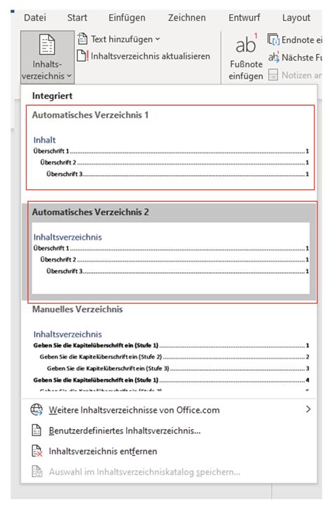 Inhaltsverzeichnis In Word Erstellen So Geht S