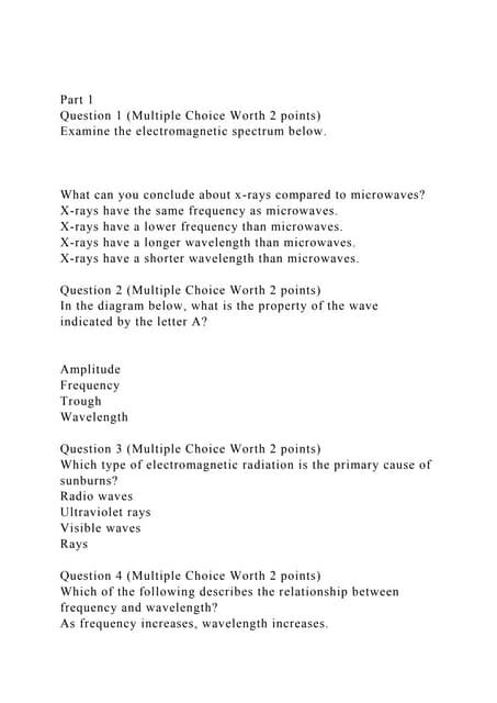 part 1question 1 multiple choice worth 2 points examine the e docx