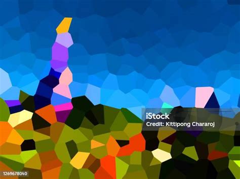 다양한 밝은 색상의 픽셀 패턴의 그림은 픽셀화 패턴 스타일을 만듭니다 0명에 대한 스톡 벡터 아트 및 기타 이미지 0명