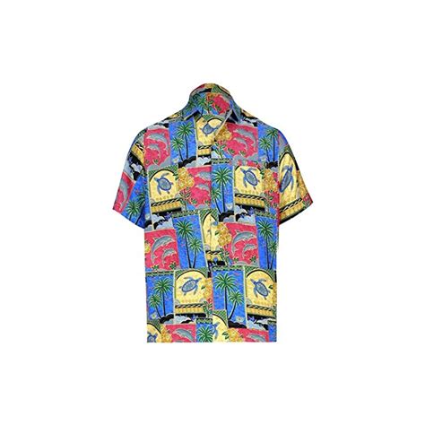 La Leela Uomo Camicia Estiva Da Campo Hawaiano Tropicale Spiaggia