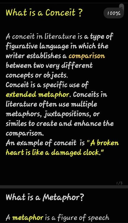 Metaphor And Conceit English Literature Englishliterature
