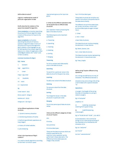 data structure pdf time complexity pointer computer programming