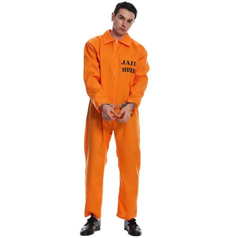 Orange Prisoner Party Cosplay Jumpsuit Couples Costume