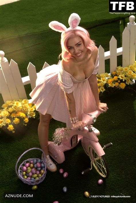 Miley Cyrus Sexy Poses Showcasing Her Hot Figure In An Easter