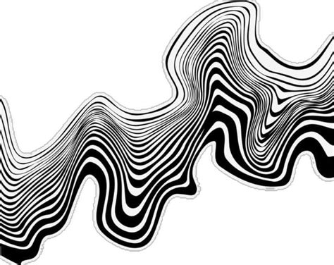 검은 불규칙한 줄무늬 일러스트 강 흐르는 요소 얼룩말 도안 웨이브 입체 Png 일러스트 및 Psd 이미지 무료 다운로드