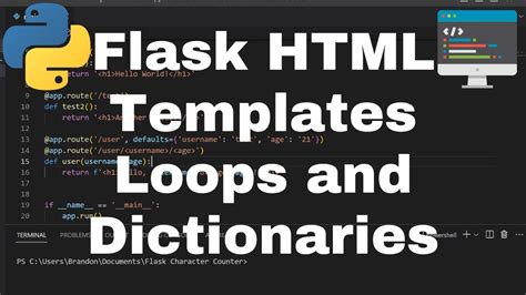 Render Lists And Dictionaries In A Flask Template Flask Character
