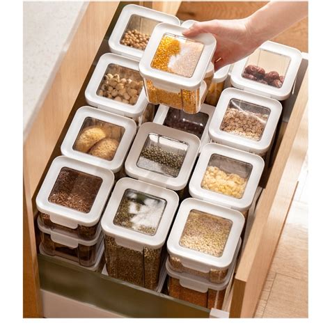 Stackable Food Storage Container Kitchen Food Storage Box Shopee Singapore