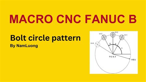 Macro Cnc Program That Creates A Bolt Hole Circle Youtube