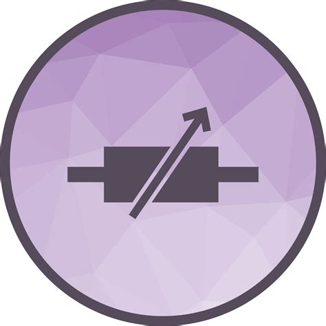 Variable Resistor Low Poly Background Icon Vector Art At Vecteezy