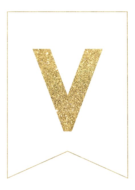 Gold Free Printable Banner Letters Paper Trail Design Artofit
