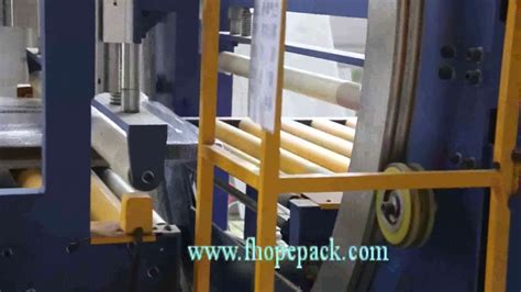 Efficient Door Packaging With Automatic Orbital Stretch Wrapping And Bubble Film Orbital