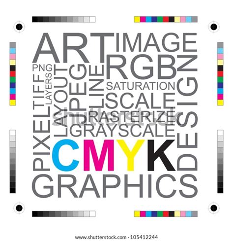 Cmyk 문자 디자인 아트 이미지 스톡 벡터로열티 프리 105412244 Shutterstock