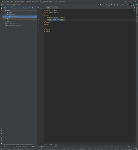 27flask시작하기 Html파일 주기