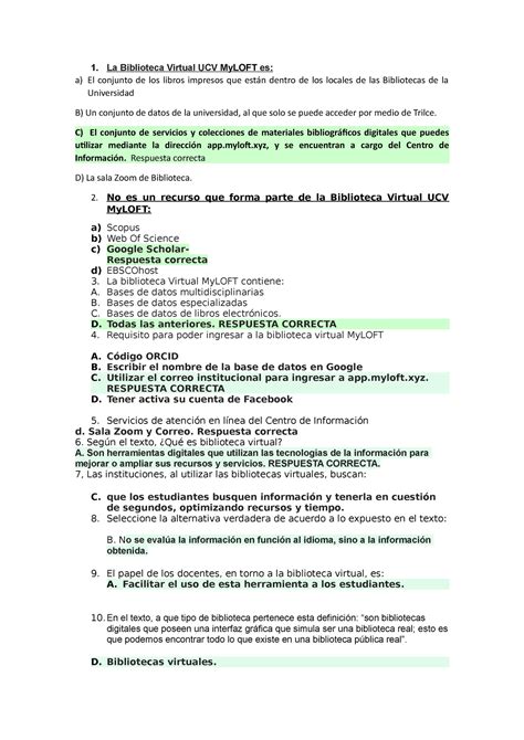 Sesión 1 Examen Curso De Autoaprendizaje Mooc Centro De Información