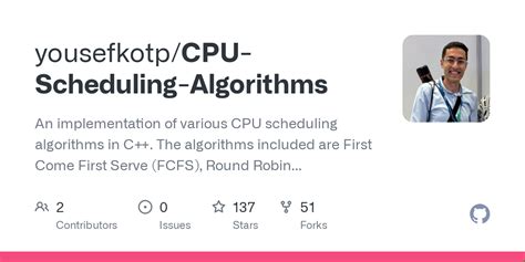 Cpu Scheduling Algorithmsmaincpp At Main · Yousefkotpcpu Scheduling