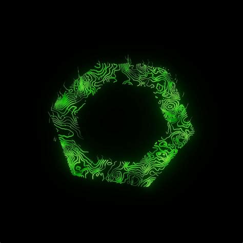 Premium Photo Chainlink Crypto Abstract Topography Neon Hologram Contour Lines Terrain 3d