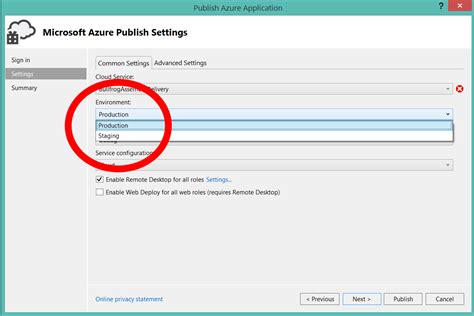 How Do I Deploy An Azure Mobile Service To The Staging Environment Stack Overflow