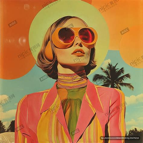 Ai创作图波普风设计 1980年代风格 波普装饰画艺术 波普风插画 蒸汽波海报 潮流波普风 80年代风格 新波普艺术 欧美复古海报 女性杂志