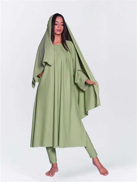 Louisa Semi Burkini Pistache Mykinybrand