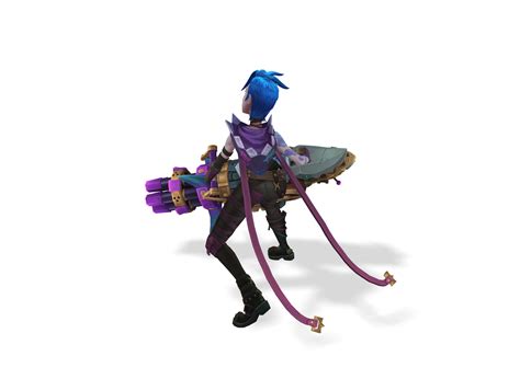 🎲 arcane fractured jinx league of legends 3d print model・ stl file for
