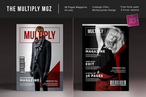 The Multiply Magazine Indesign Template By Luuqas Design Thehungryjpeg