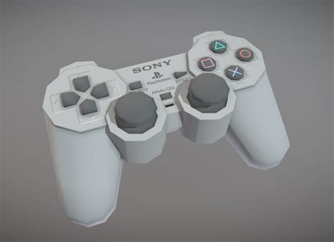 3d Model Playstation Analog Controller Vr Ar Low Poly Cgtrader