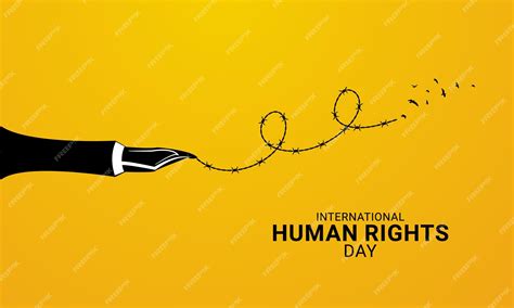 Premium Vector International Human Rights Day Creative Human Rights