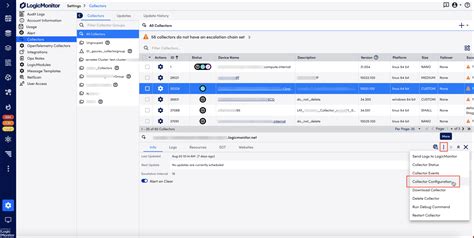 Managing Collector Configuration Logicmonitor