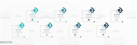 8가지 옵션 단계 또는 프로세스가 있는 인포그래픽 디자인 템플릿 0명에 대한 스톡 벡터 아트 및 기타 이미지 0명 개념