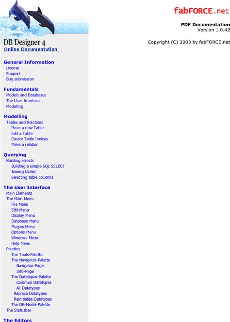 DBDesigner PDF Ation DBDesigner Manual