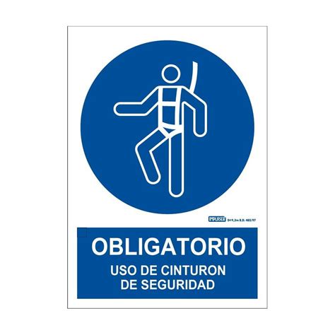 Señal Es Obligatorio El Uso Del Cinturón De Seguridad