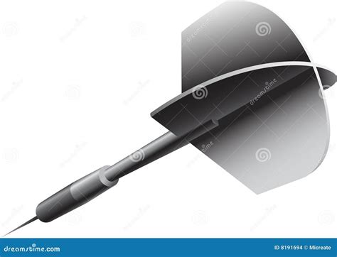 A Silver Javelin Dart Stock Vector Illustration Of Idea 8191694
