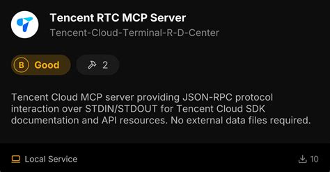 腾讯 Rtc Mcp 服务器 Mcp Servers · Lobehub