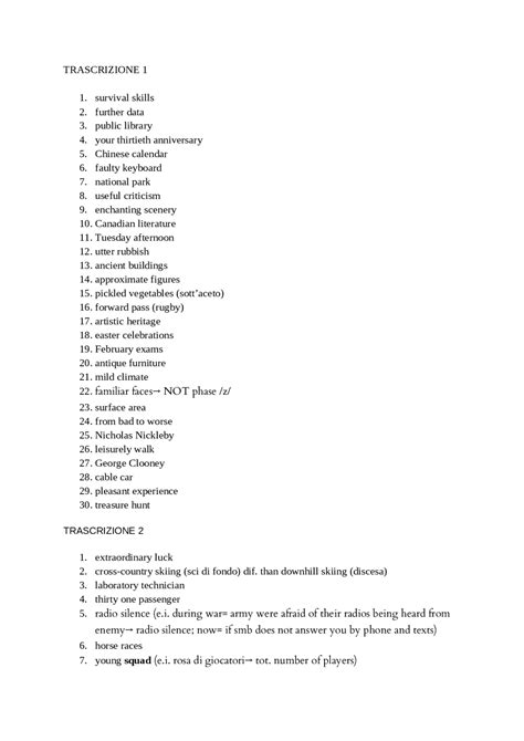 Phonetic Transcriptions 1 7 Docsity
