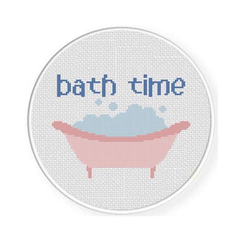 Bath Time Cross Stitch Pattern Daily Cross Stitch