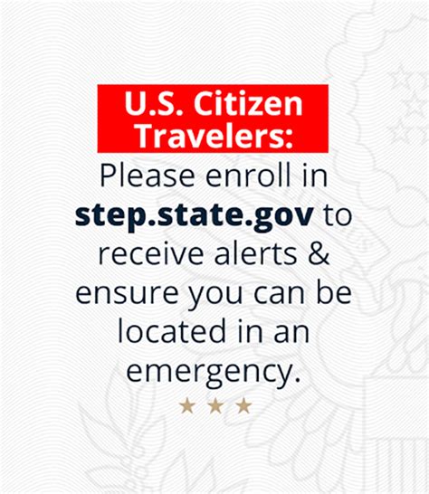 Message For Us Citizens Launch Of The New Smart Traveler Enrollment