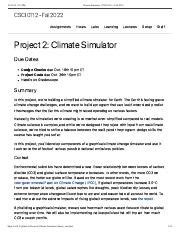 Climate Simulator Csci Fall Pdf Pm Csci