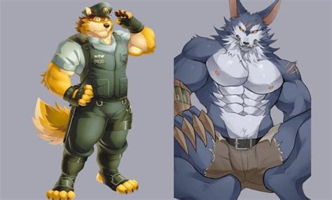 Draw Furry Gay Bara Yaoi Nsfw Anime Gay Couple Muscled Gay Bara