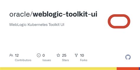 Github Oracleweblogic Toolkit Ui Weblogic Kubernetes Toolkit Ui