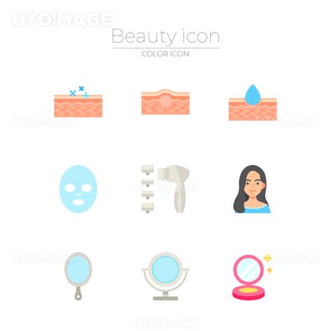 뷰티아이콘 002 유토이미지 상세페이지 베이직샵 아이콘 21635773
