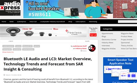 Bluetooth LE Audio And LC Market Overview Technology Trends And Forecast From SAR Insight