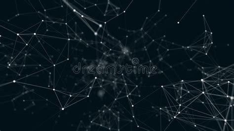 Featuring Particles Flying Through A Plexus Structure Stock Footage Video Of Triangle Dark
